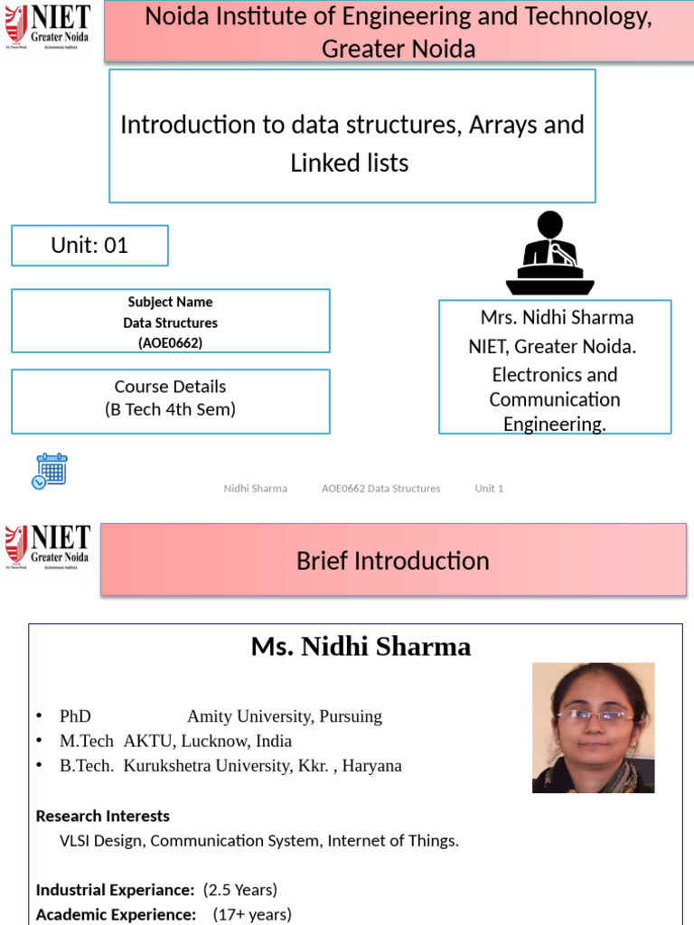 Data Structure Unit1 | PDF | Integer (Computer Science) | Data Type