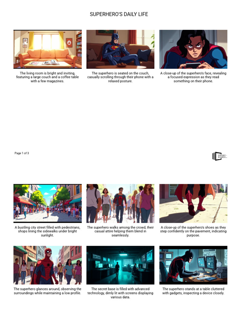Superhero's Daily Life | PDF