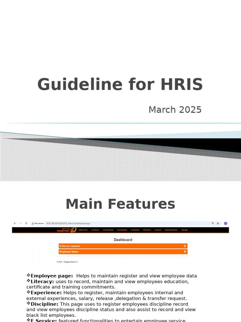 HRIS Presentation Ppts | PDF | Business