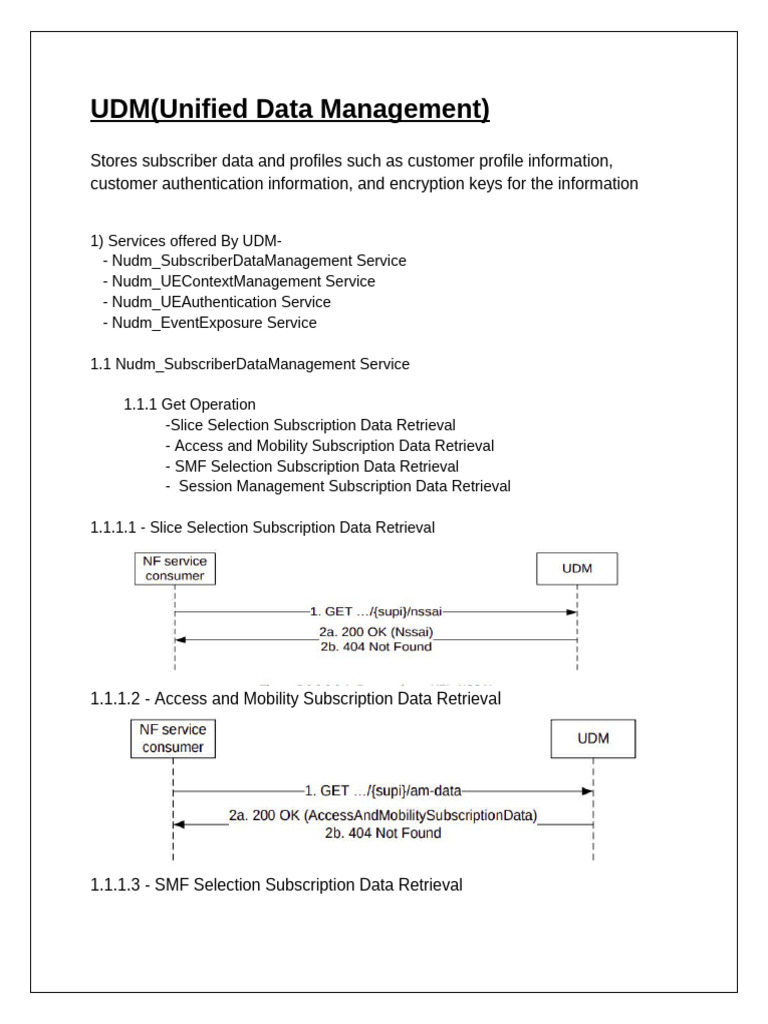 Unified Data Management Services Overview | PDF
