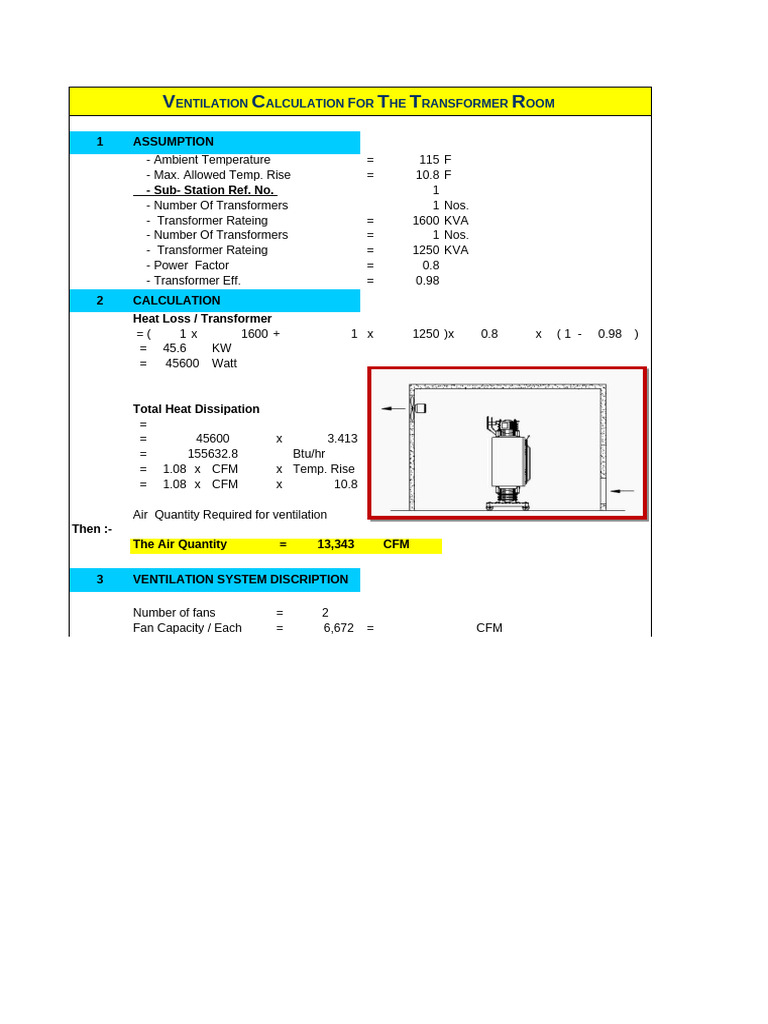 581002314-Transformer-Room-Ventilation-Calculation | PDF | Ventilation ...