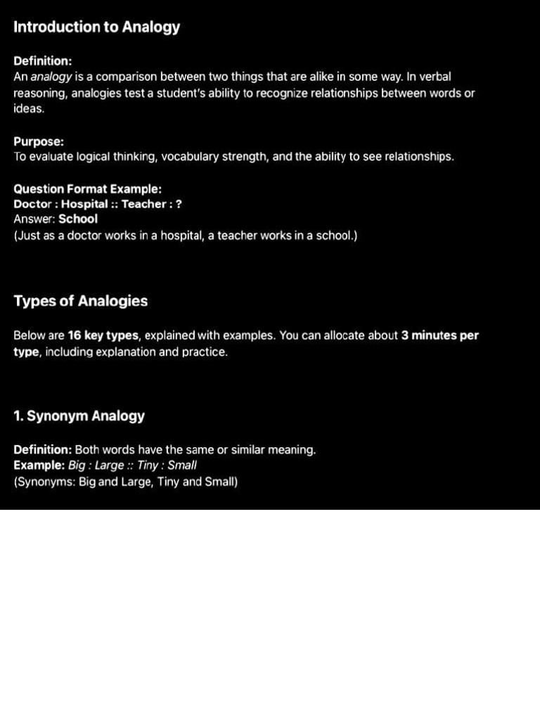 Analogies Theory Pdf