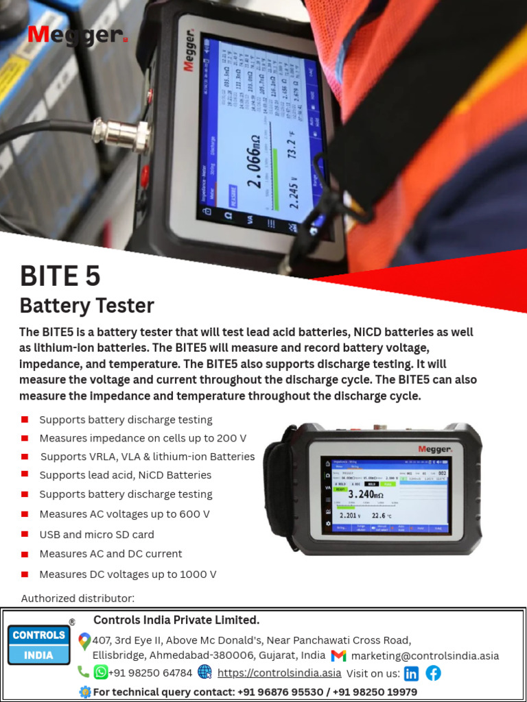 BITE5 Battery Tester Overview | PDF
