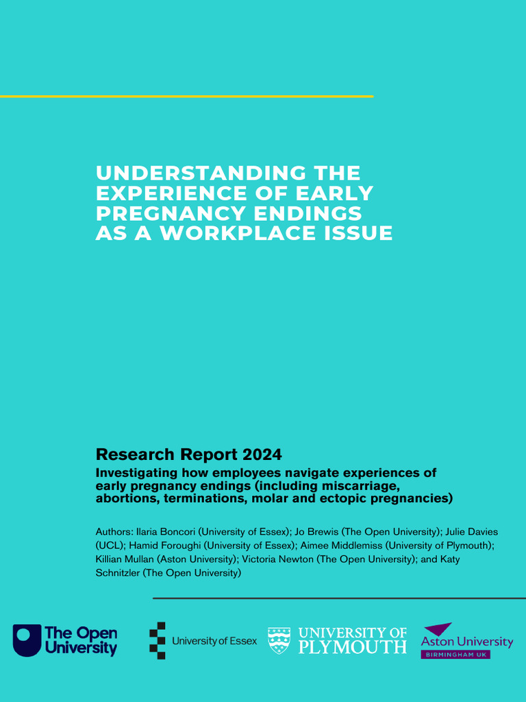 Early Pregnancy Endings in the Workplace | PDF | Miscarriage | Pregnancy