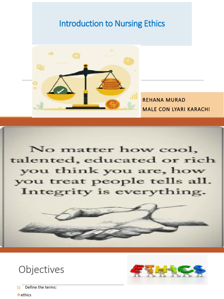 Introduction To Nursing Ethics | PDF | Morality | Behavioural Sciences