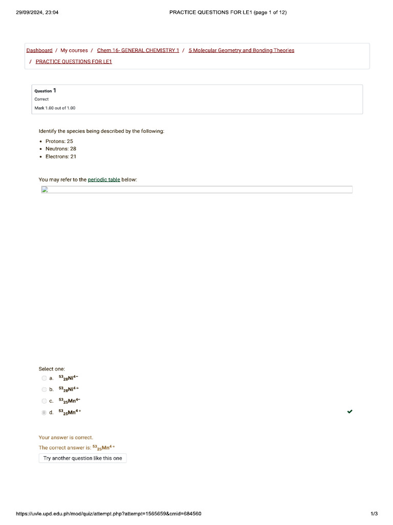 0.1 LE1 Sample Test | PDF