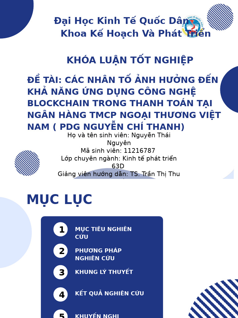 Nguyễn Thái Nguyên - Kltn | PDF
