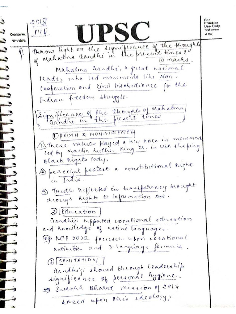 MG Ideas Upsc Pyq | PDF