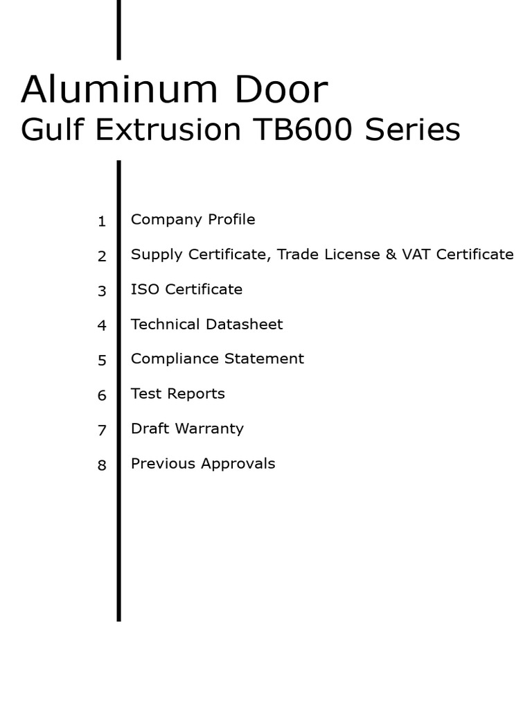 Gulf Extrusion Door Pofiles - Material Submittal | PDF | Window | Paint