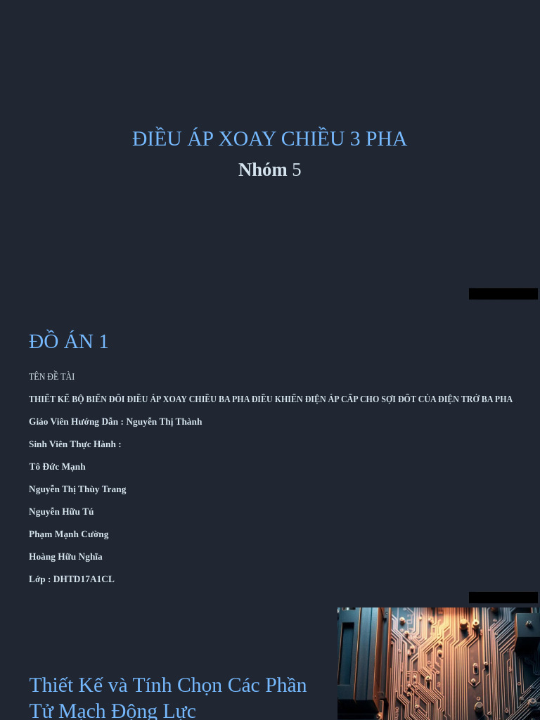 Thiet Ke Va Tinh Chon Cac Phan Tu Mach DJong Luc | PDF