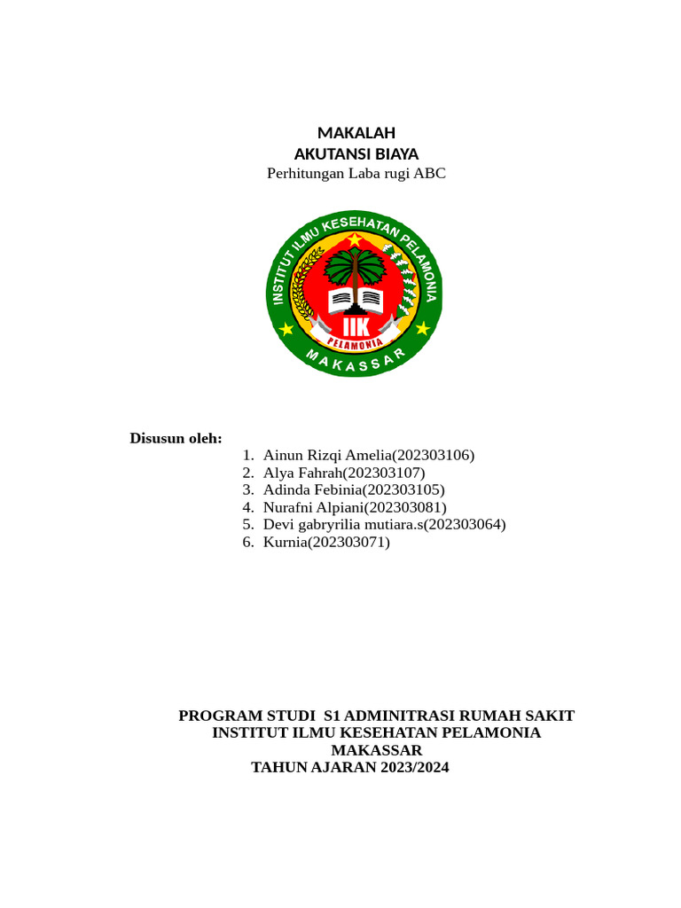 AKUTANSI Biaya KLP 8 | PDF