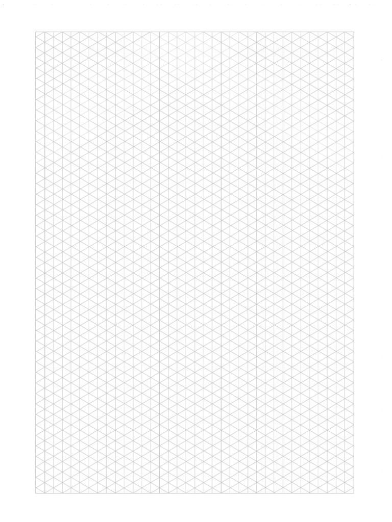 Isometric Graphing Paper Potrait | PDF