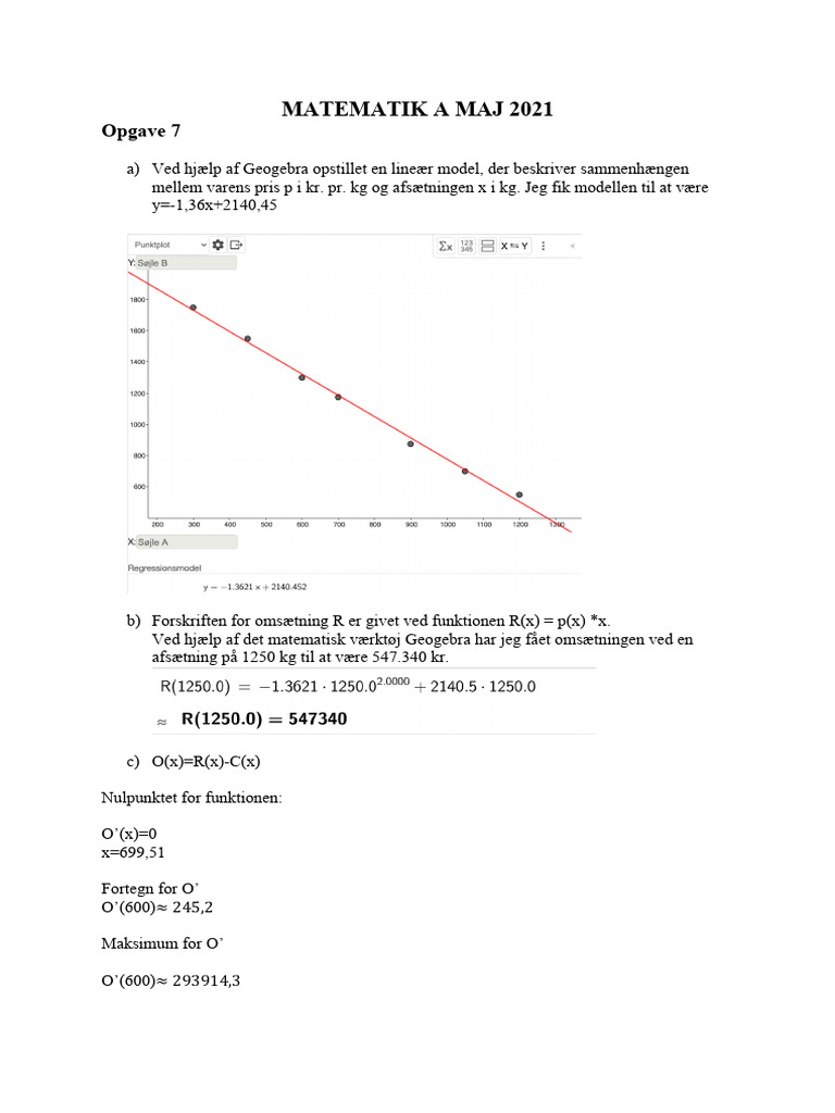 Mat A Maj 2021 | PDF