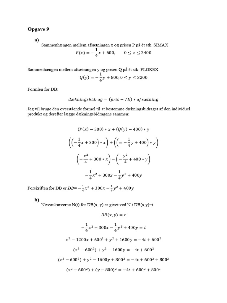 Matematik A - 26. Maj 2021 | PDF