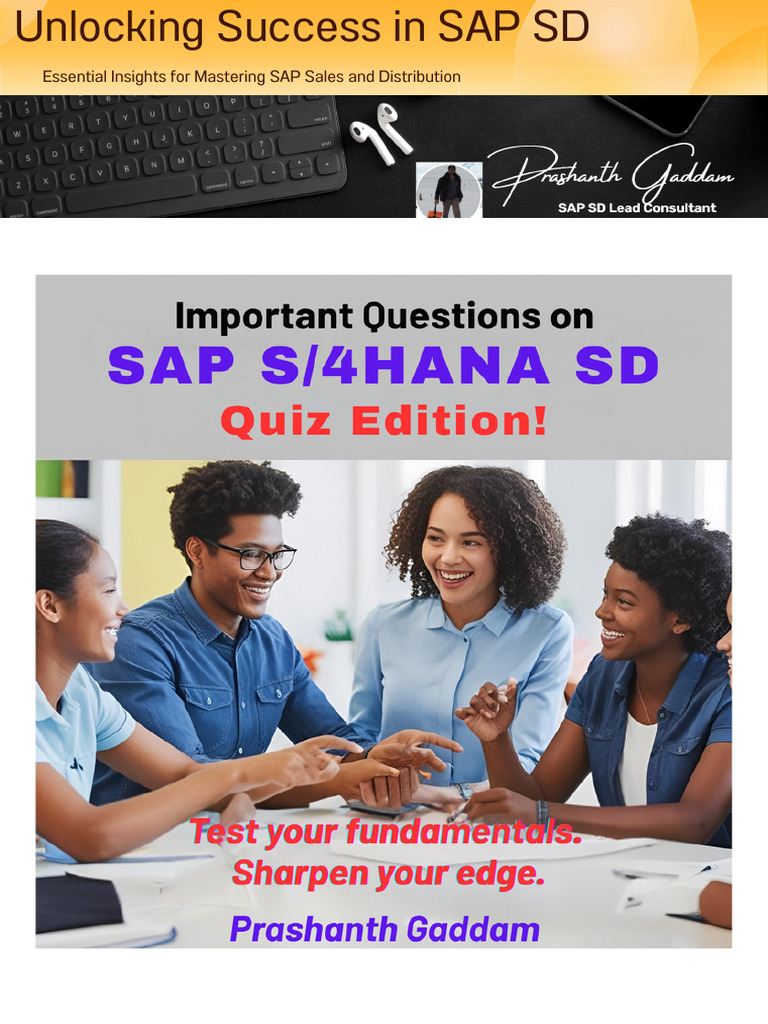 SAP SD Exam Insights and Questions | PDF | Sales | Information ...