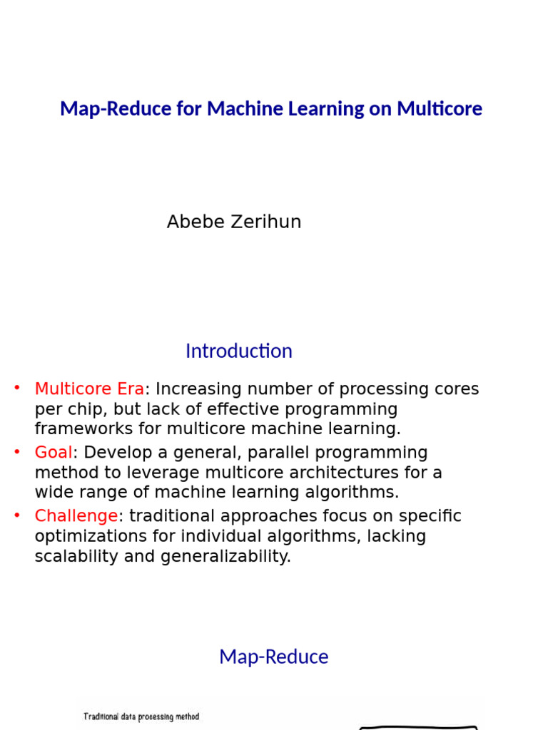 Map Reduce Machine Learning | PDF | Map Reduce | Machine Learning