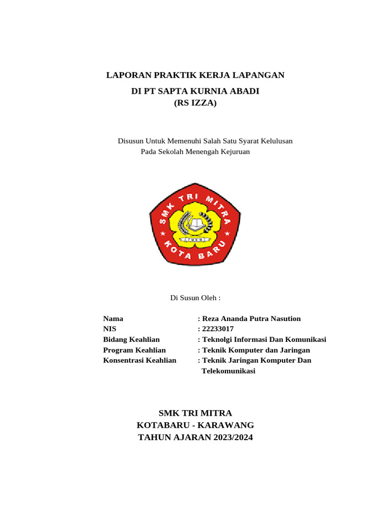 Laporan - Part 2 (Saeful - Rohman) - RS - Izza | PDF