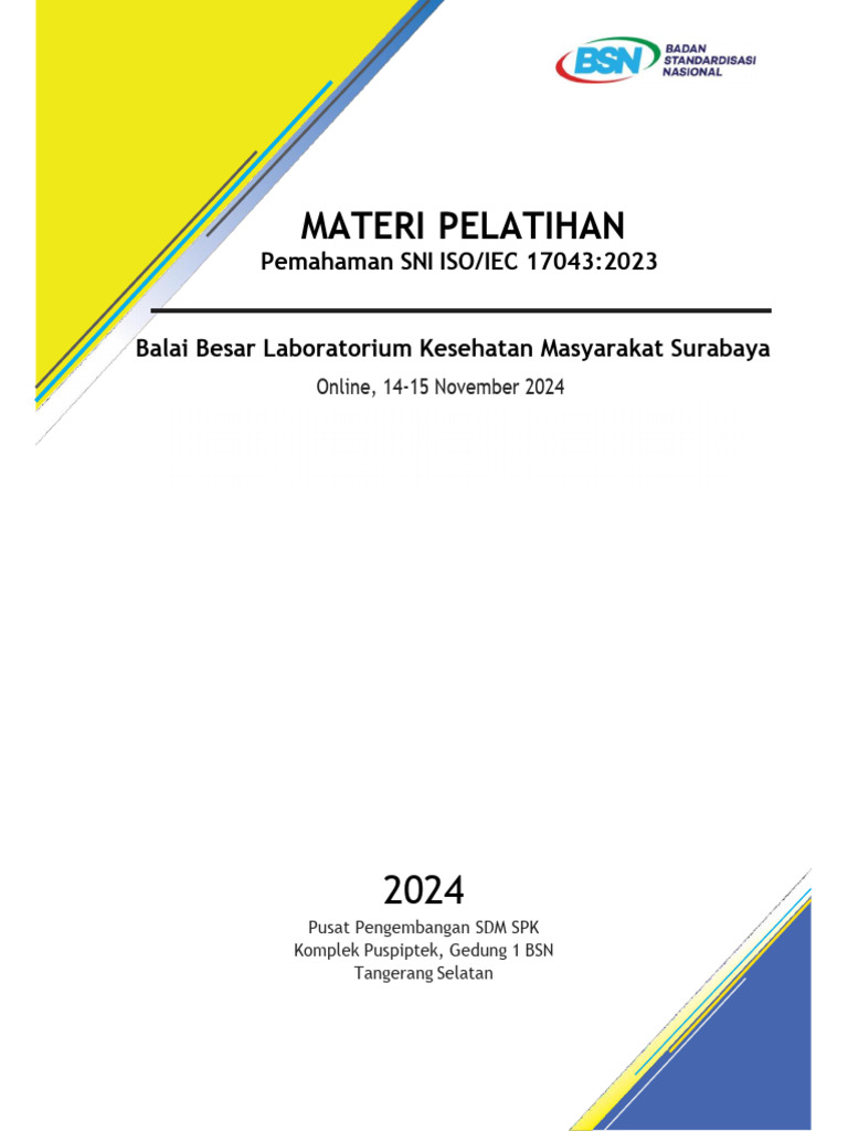 Materi Pelatihan ISO IEC 17043 - 2023 | PDF