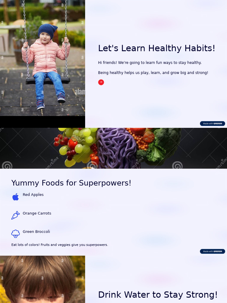 Lets Learn Healthy Habits | PDF