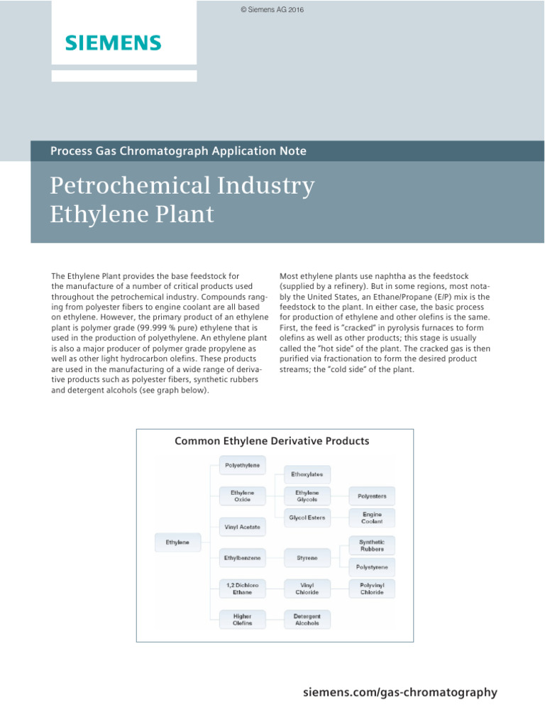 Ethylene Plant Process Overview | PDF | Cracking (Chemistry) | Ethylene
