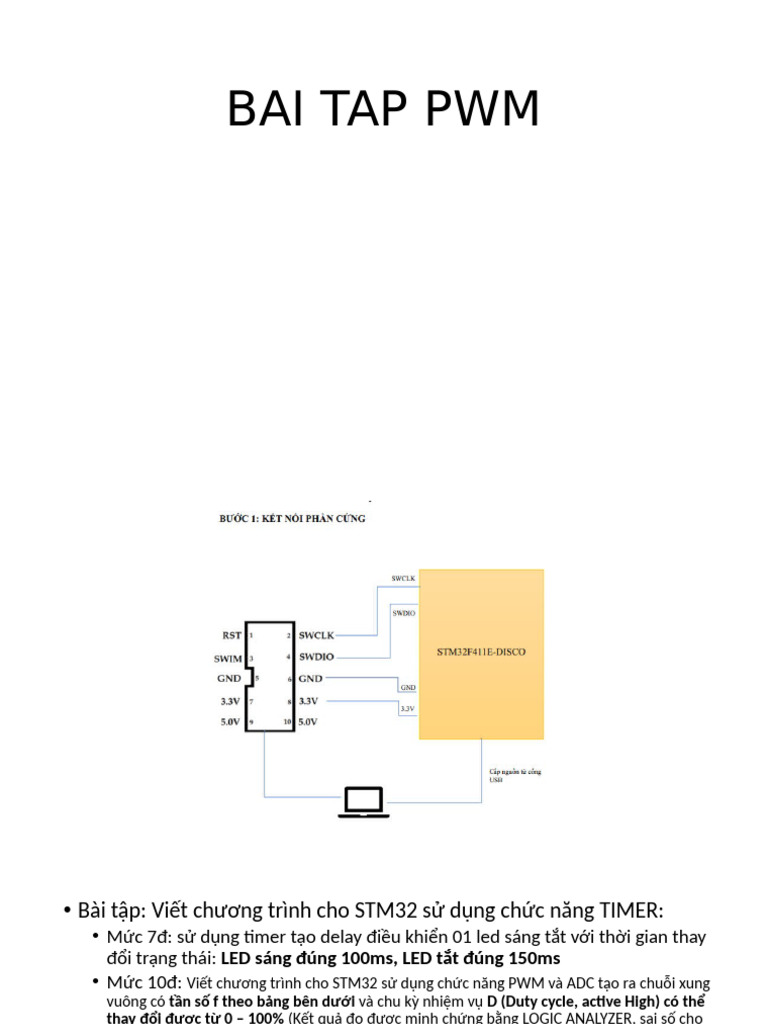 BAI TAP PWM | PDF