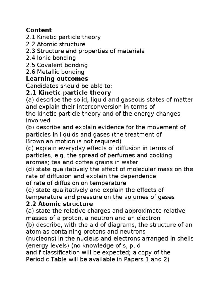 2.the Particulate Nature of Matter | PDF
