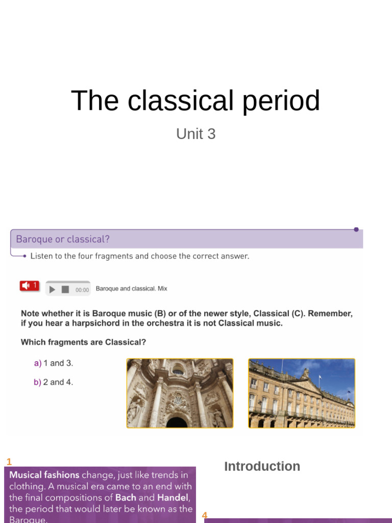 The Classical Period - Students | PDF