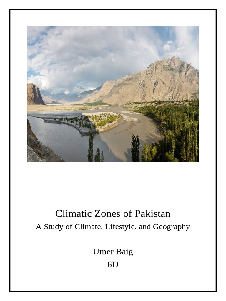 Climatic Zones of Pakistan Explained | PDF | Rain | Pakistan