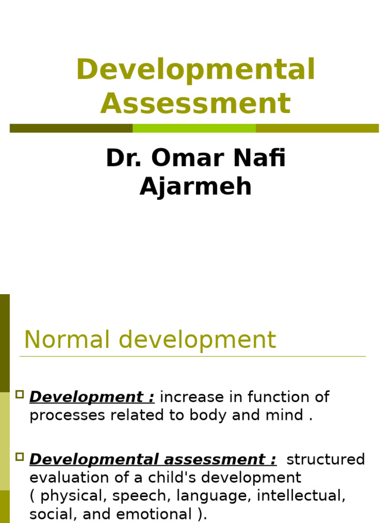 Developmental Assessment 2022 | PDF | Speech | Preterm Birth