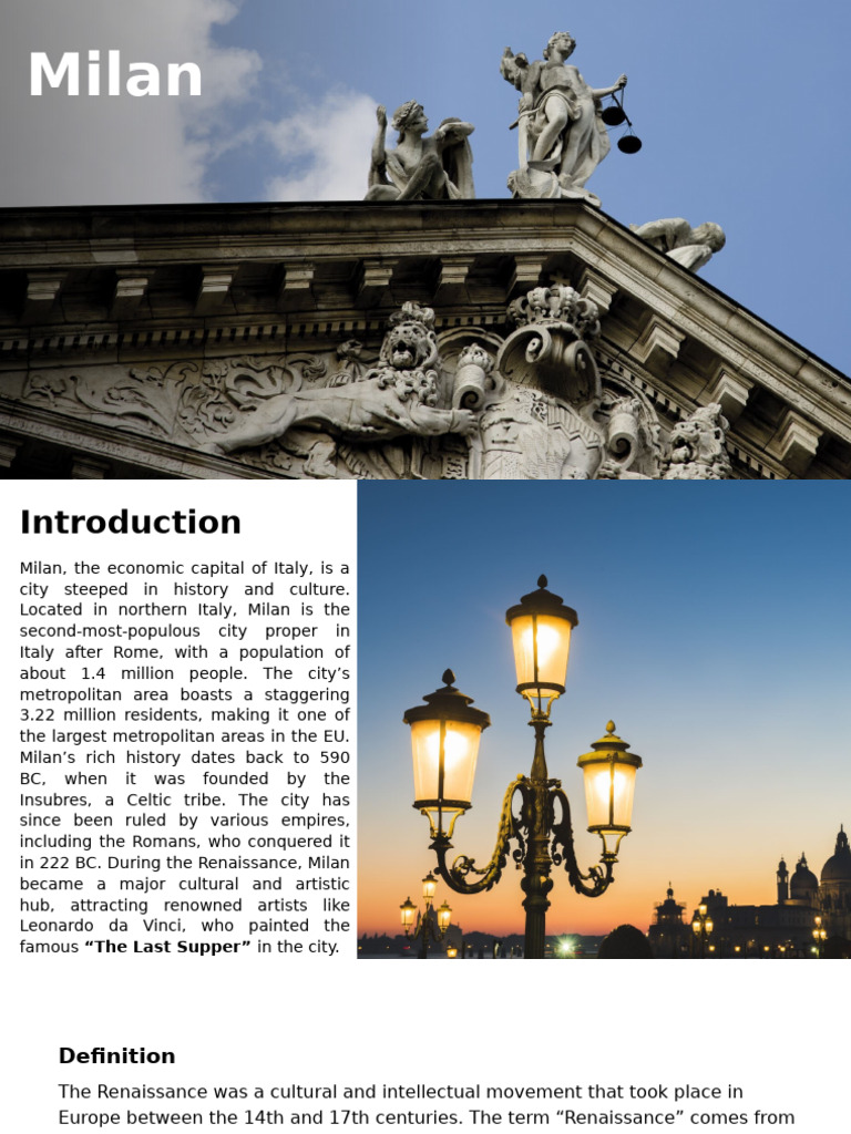 Milan | PDF | Renaissance | Milan