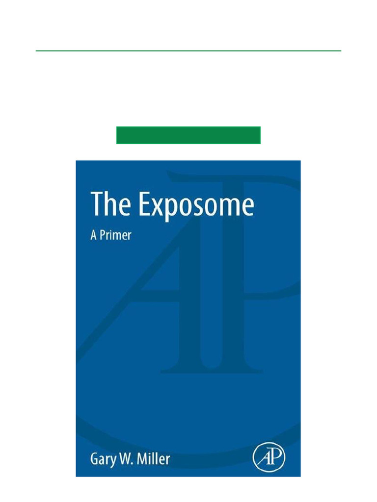 Must Own The Exposome A Primer PDF | PDF