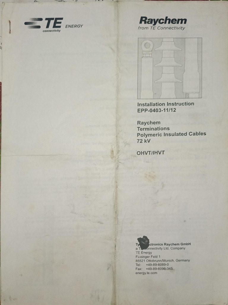 72 Kva Termination of Polymeric Insulated Cables | PDF | Electrical ...