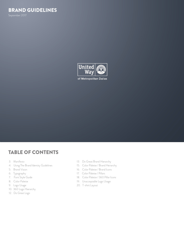 United Way Brand Guidelines | PDF | Logos | Brand