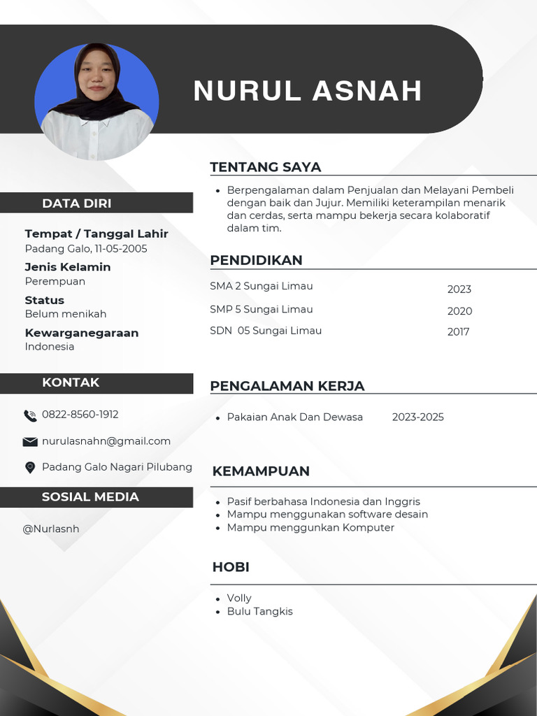 Profil Nurul Asnah: Keterampilan & Pengalaman | PDF