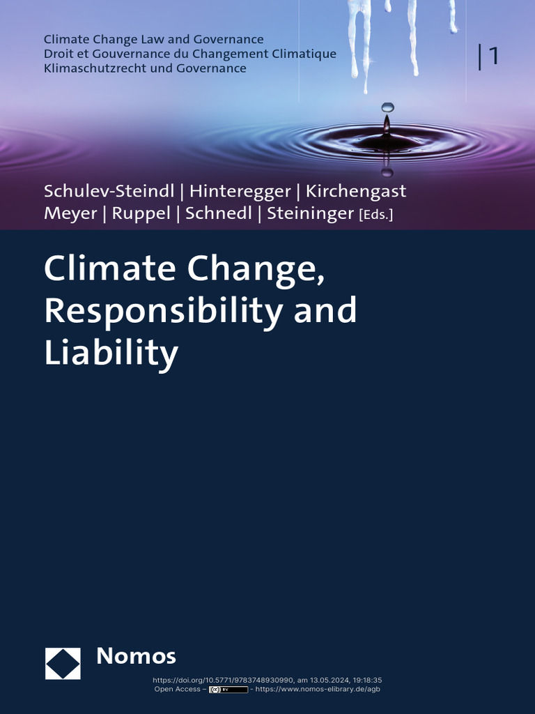 Climate Change Responsibility and Liability | PDF | Intergovernmental ...