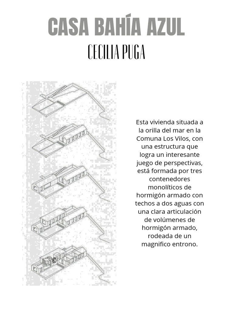 Casa Bahía Azul de Cecilia Puga | PDF