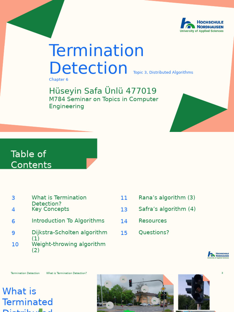 Termination Detection Topic 3, Distributed Algorithms Chapter 6 | PDF | Transmission Control ...