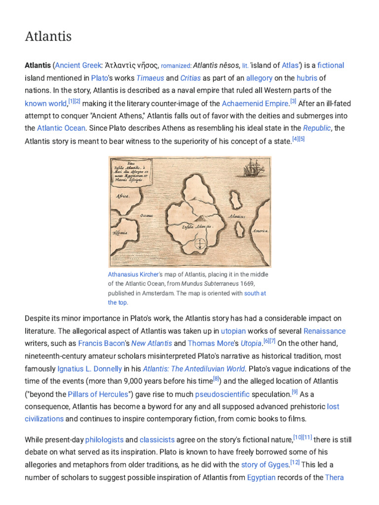 Atlantis - Wikipedia | PDF | Atlantis