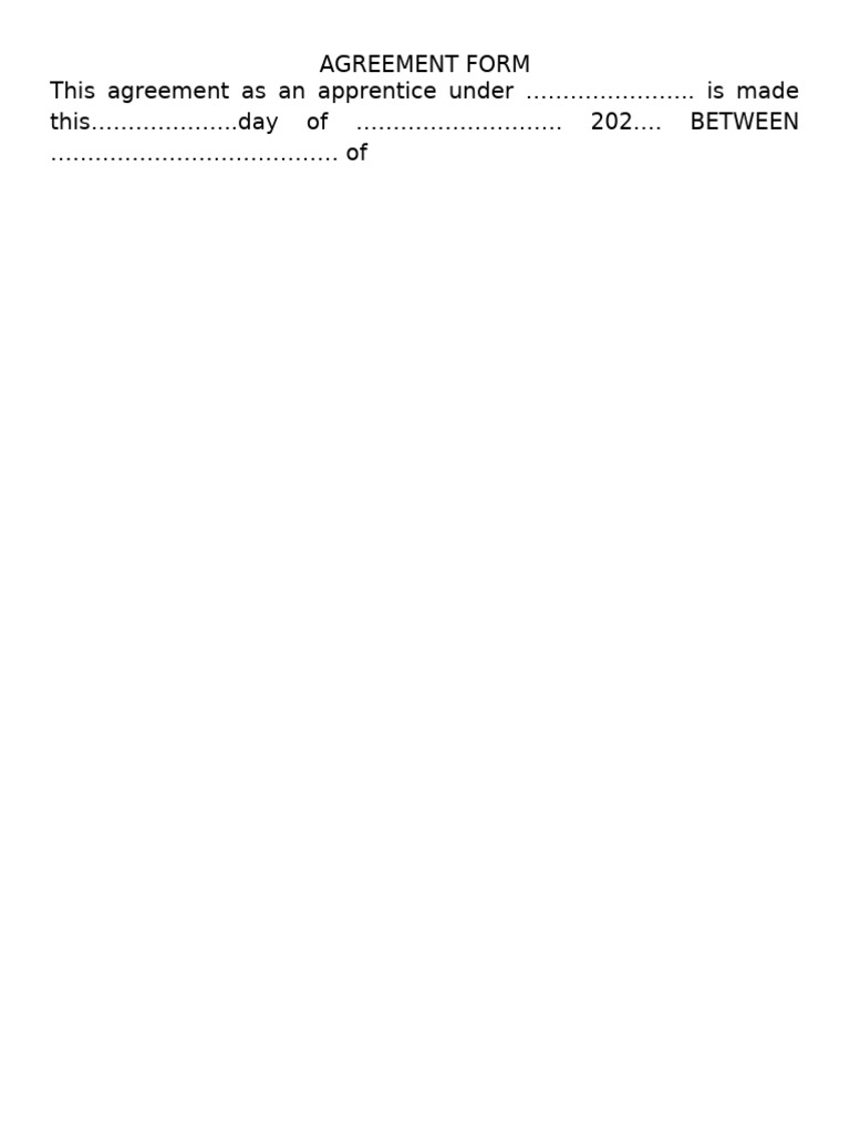 Agreement Form | PDF