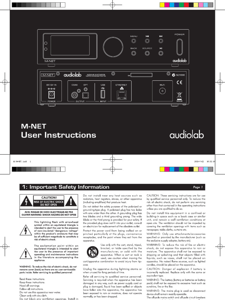 Audiolab Mnet | PDF