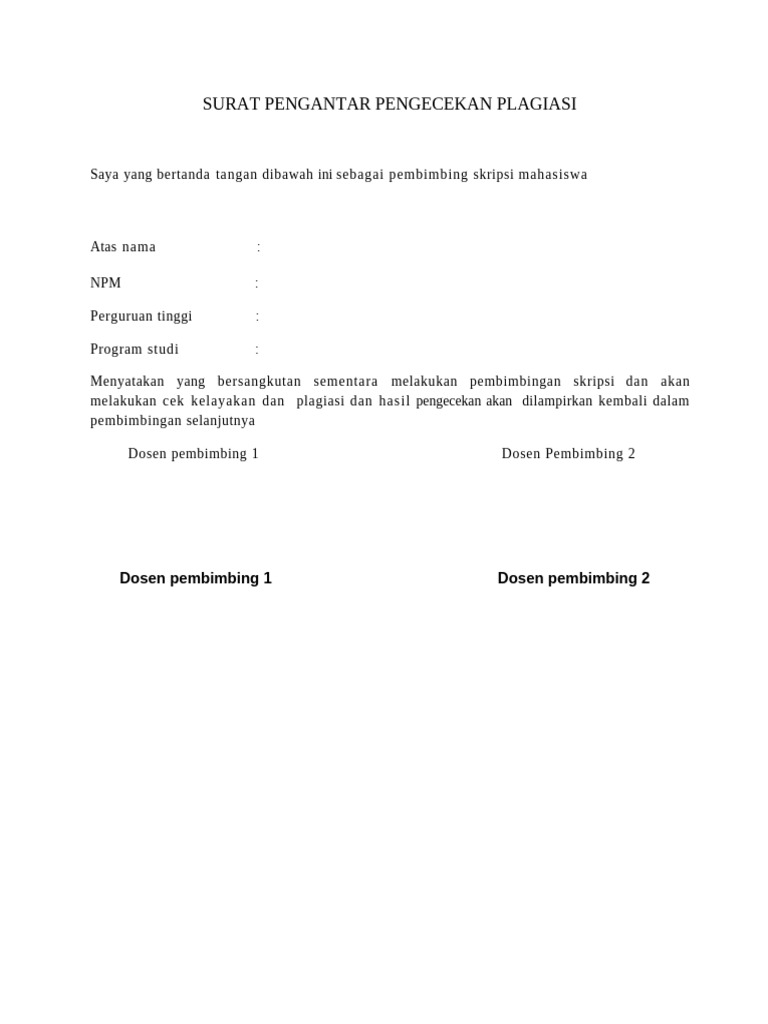 Surat Pengantar Kelayakan | PDF