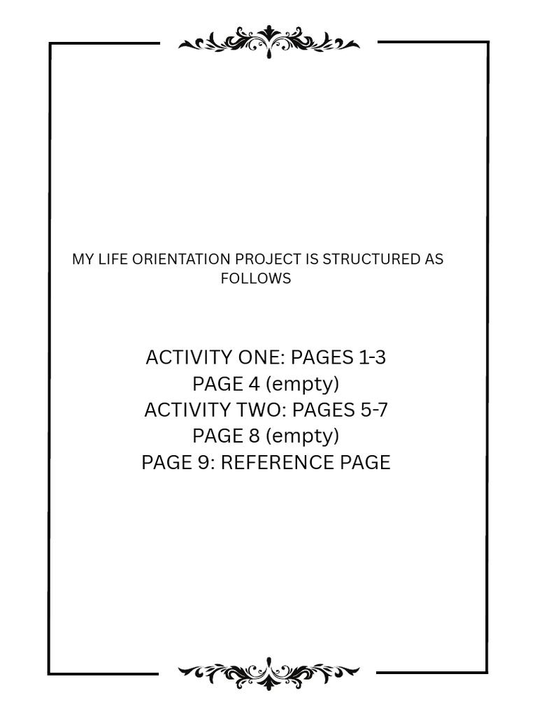 Minimalist Vintage Line A4 Stationery Paper Document PDF | PDF