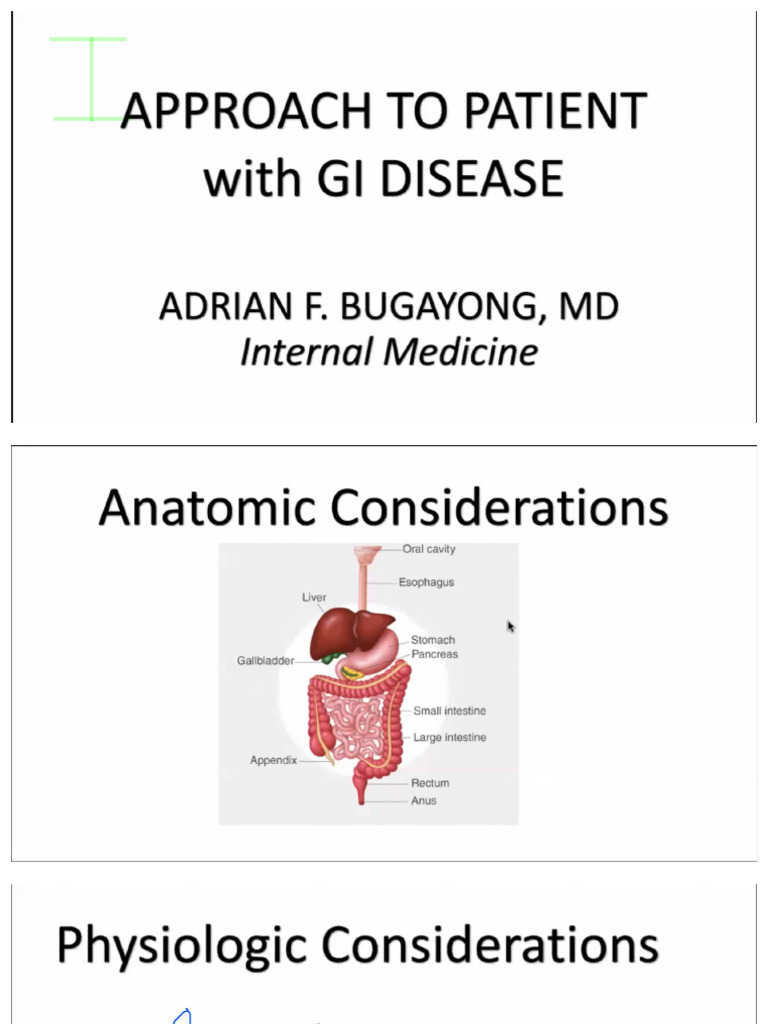 1.LE1 Med GI Approach To Patient GI Diseases-2 | PDF