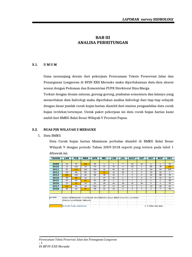 BAB 3 - ANALISA PERHITUNGAN | PDF