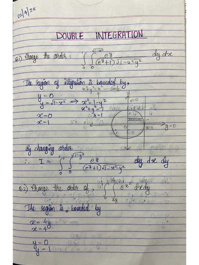 Double Integration Pdf