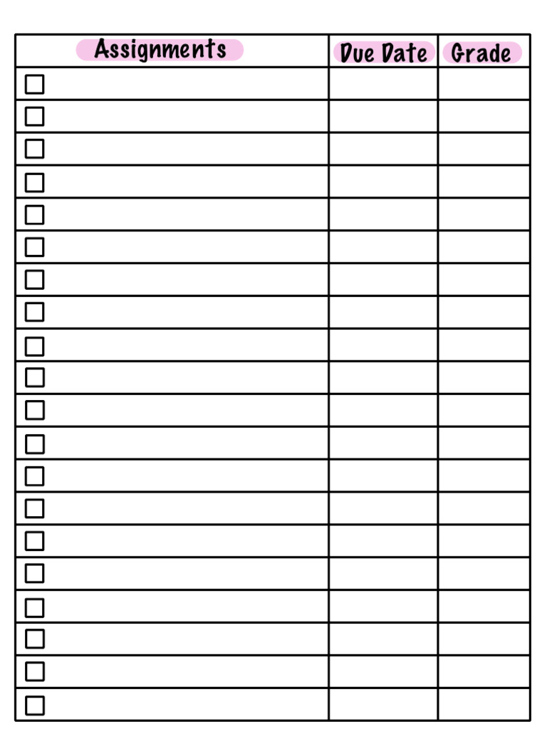 Assignment Checklist | PDF