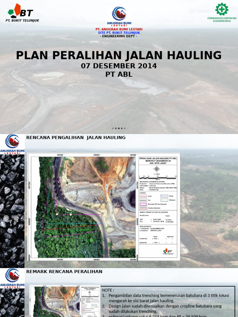 Plan Peralihan Jalan Hauling - r1 | PDF