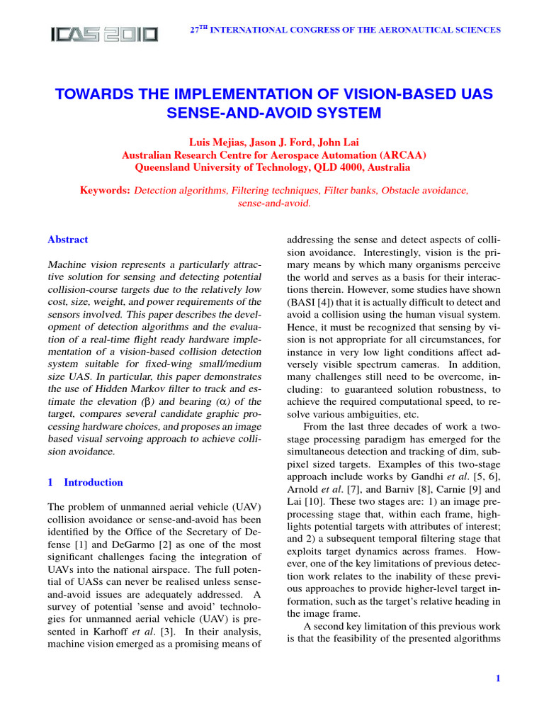 22.Towards the Implementation of Vision-based Uas Sense-And | PDF ...