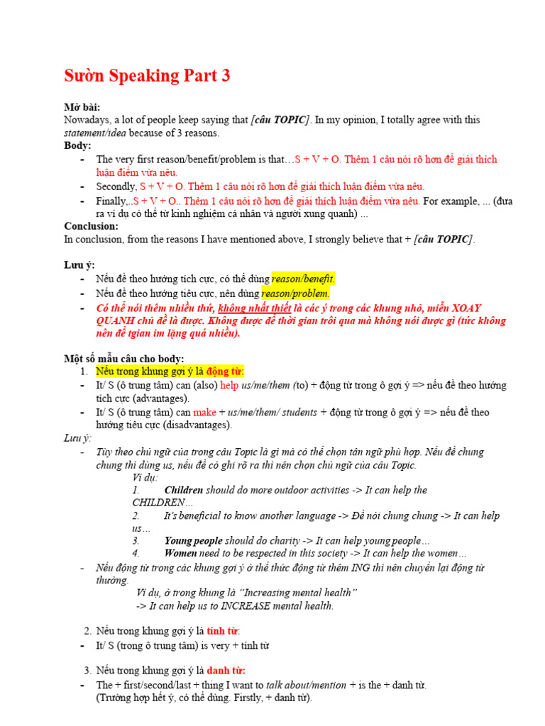 Speaking Part 3 - B1 | PDF