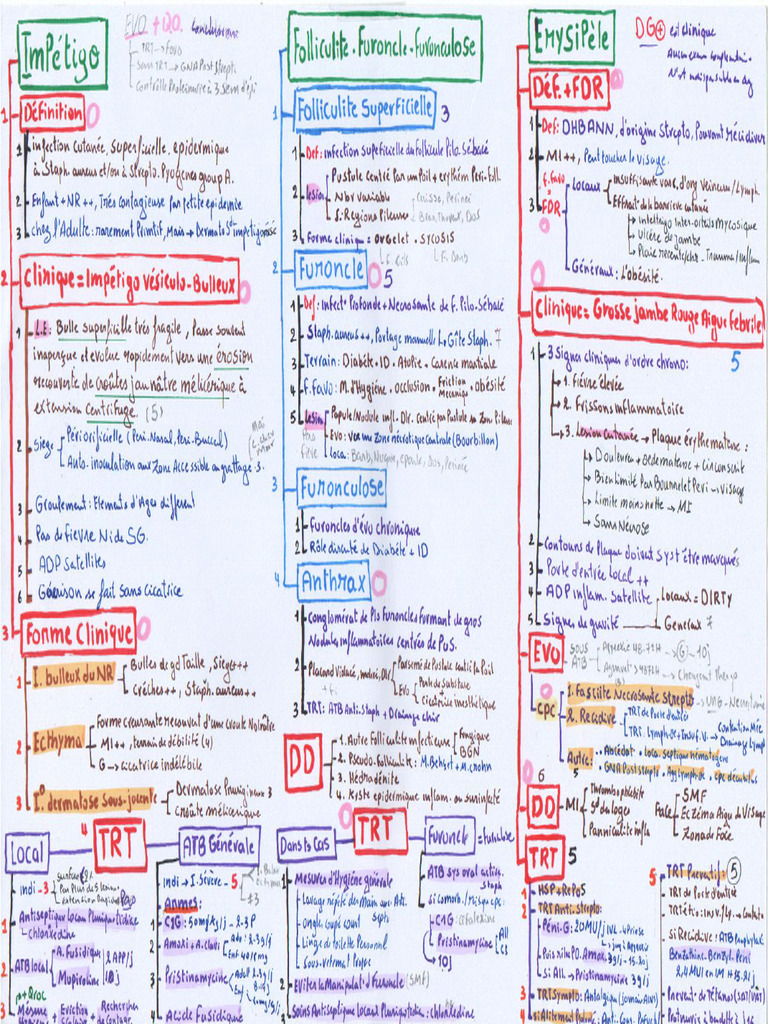 Infections Bactériennes Cutanées - Rotated | PDF